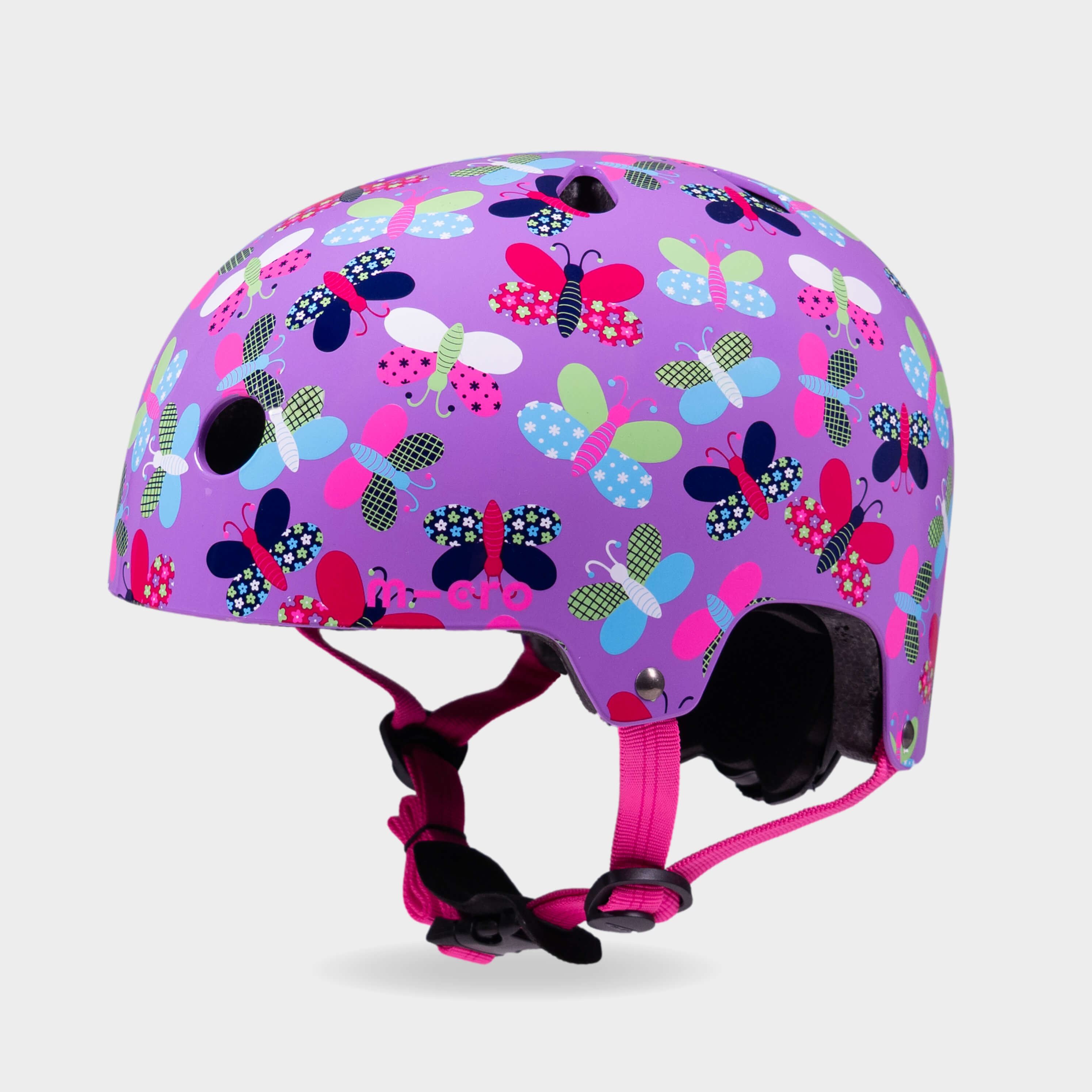 Printed Helmets for Bikes and Scooters: Butterfly Print | Micro Scooters IE